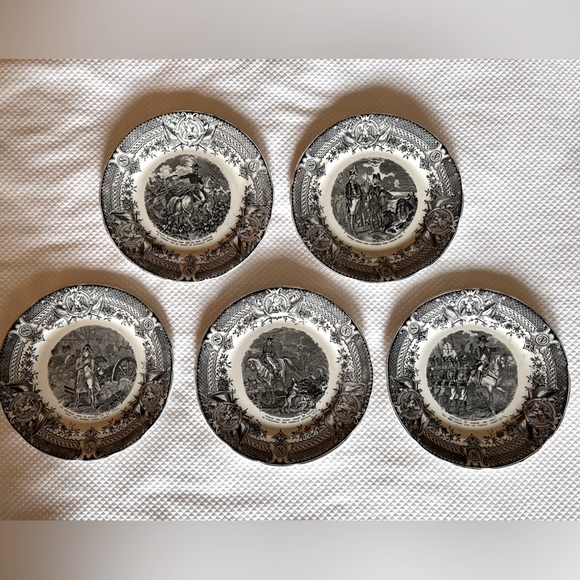 Other | Rare Set Of French Napoleon Themed Decorative Plates | Poshmark